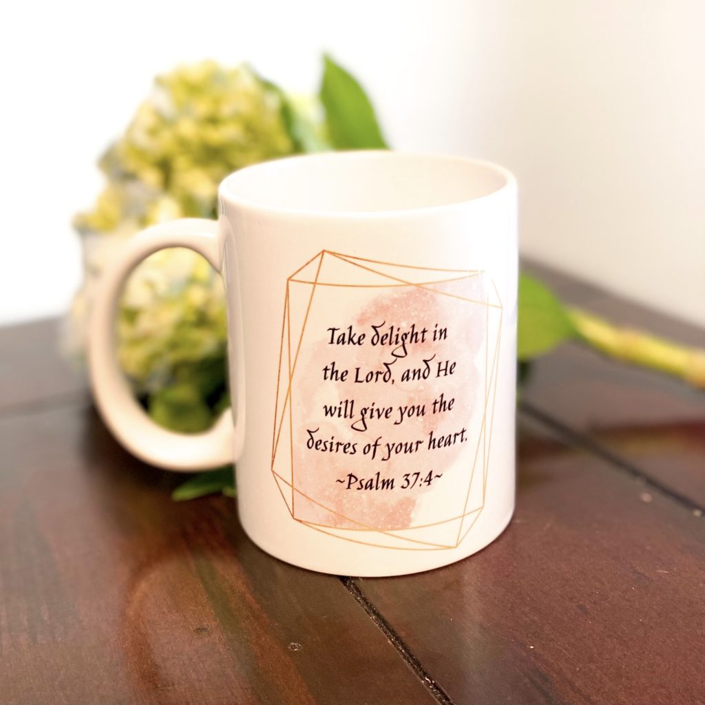 Psalm 37:4 Mug - Cafe Crow